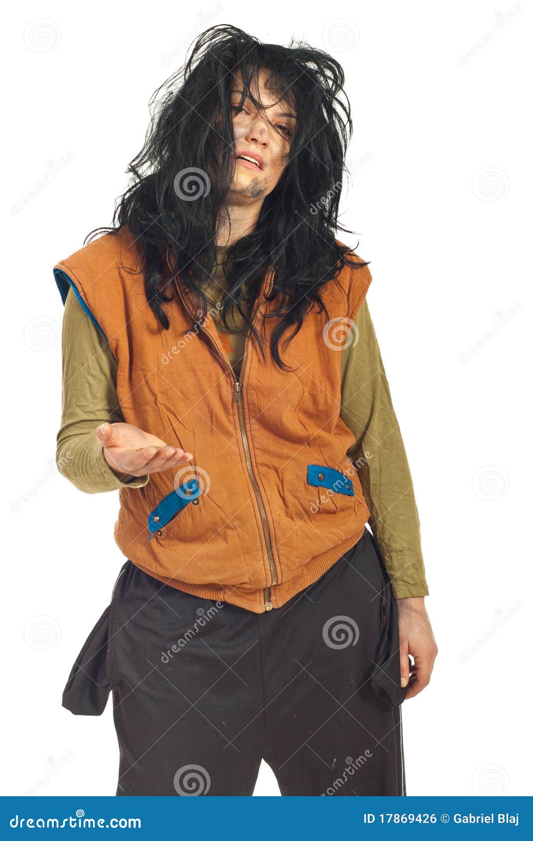 Beggar woman stock photo. Image of female, clothing, dirty - 17869426