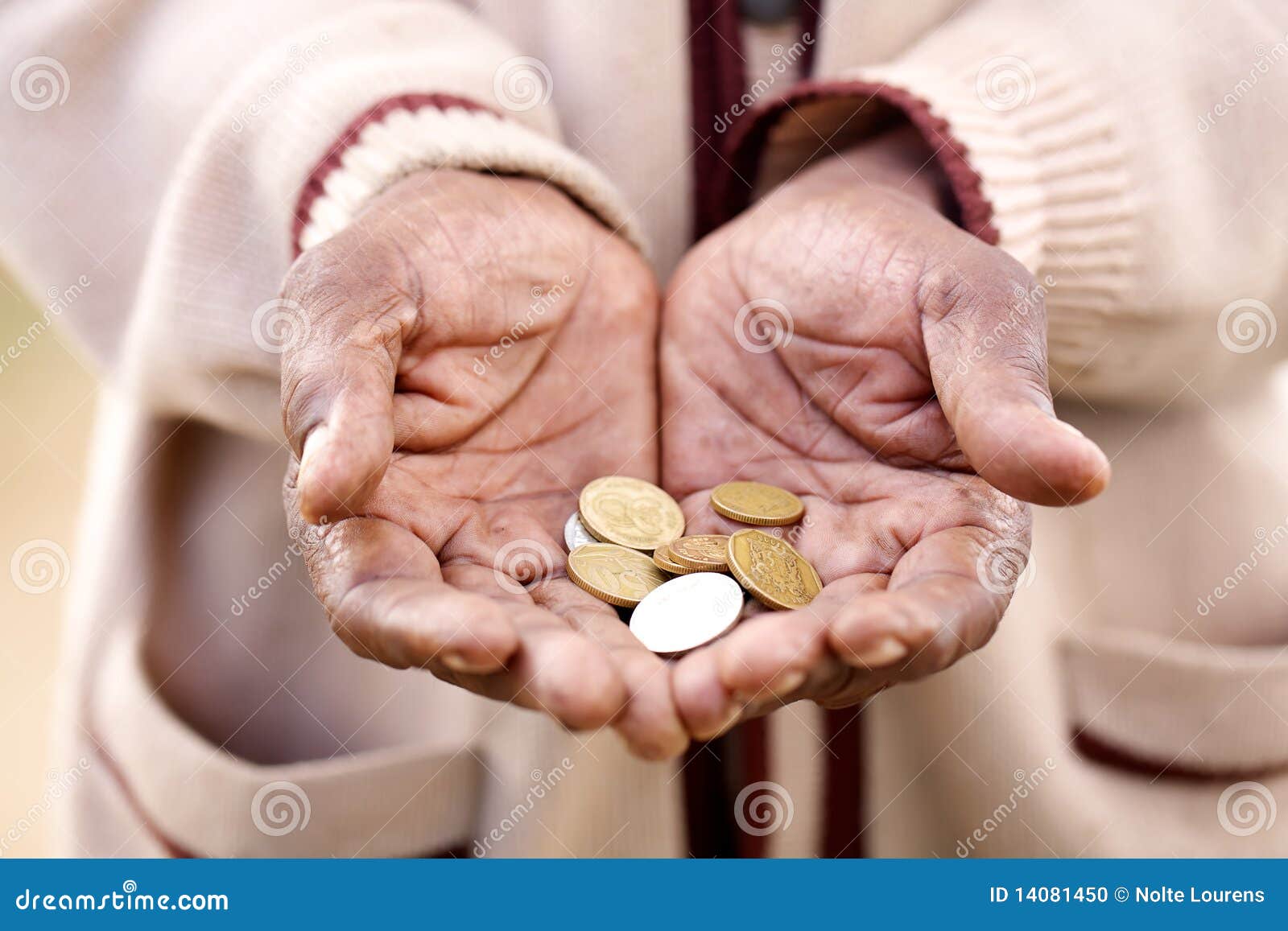 Begger s hands stock photo. Image of holding, change - 14081450