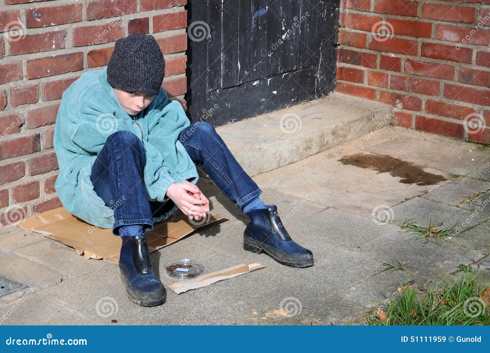Begging boy stock image. Image of child, defenseless - 51111959