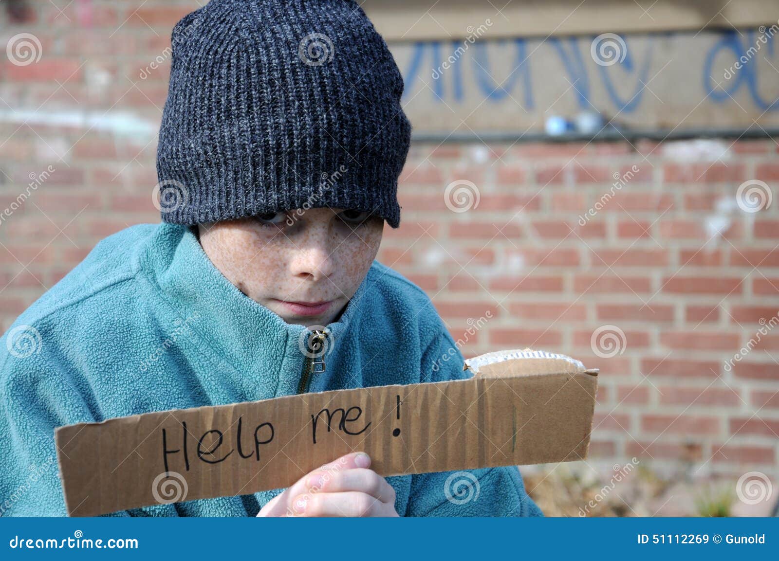 Begging boy stock image. Image of escape, life, alone - 51112269