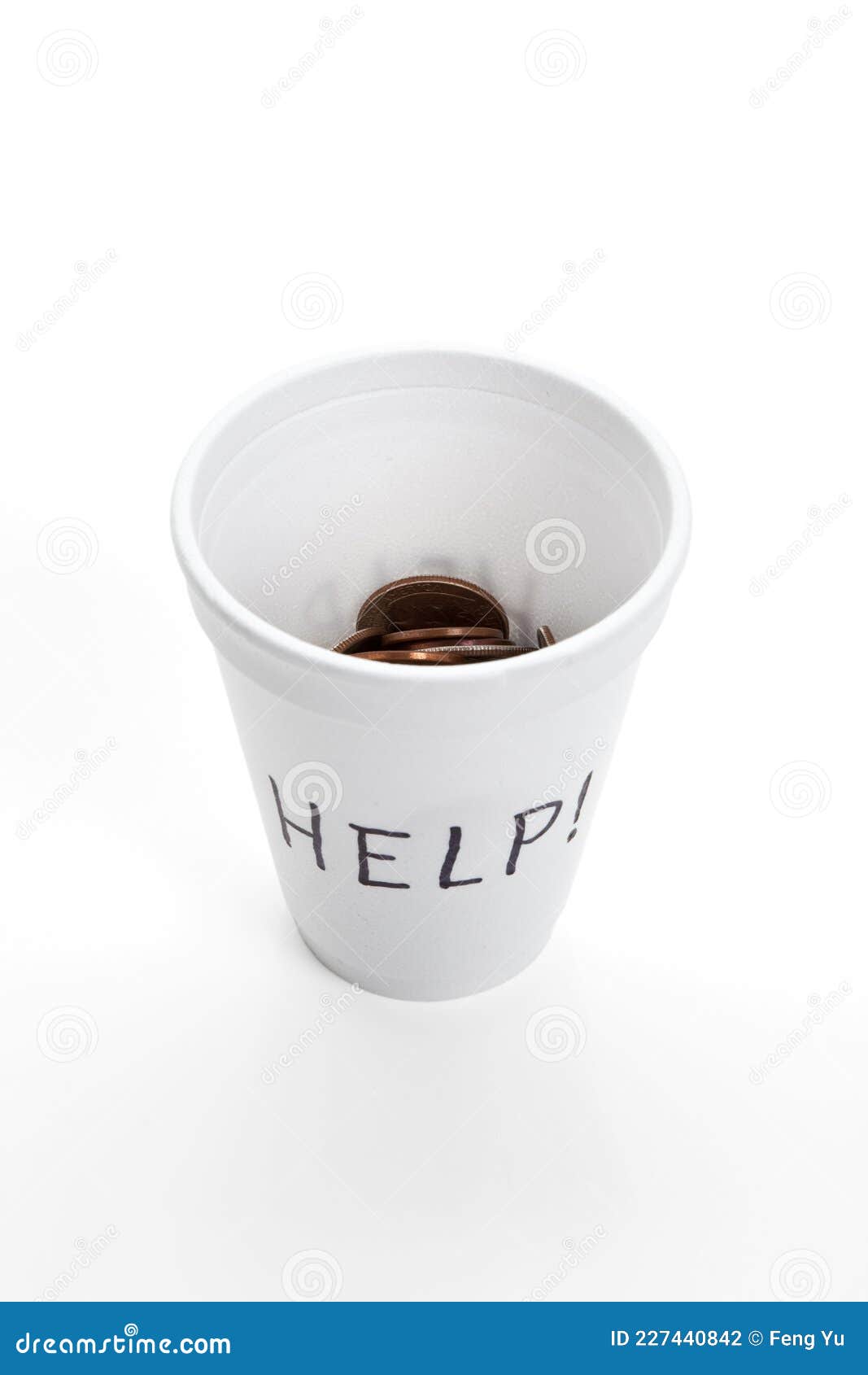 Disposable Cup Begging Concept Stock Photo - Image of social ...