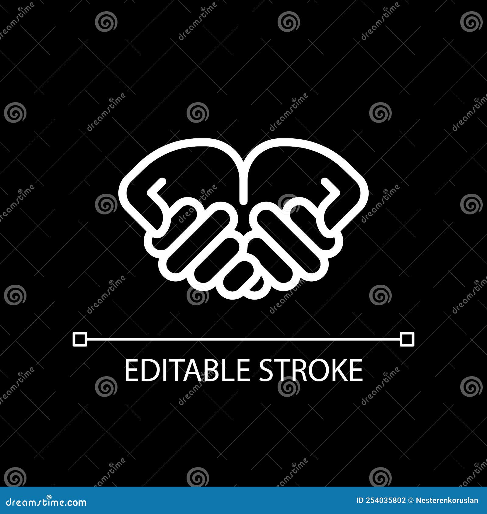 Begging Hands Pixel Perfect White Linear Icon for Dark Theme Stock ...