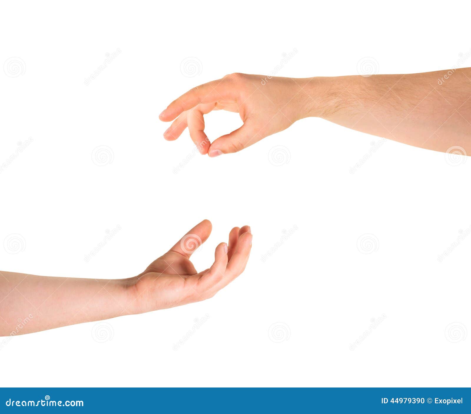 Begging for Help Hand Gesture Isolated Stock Photo - Image of ...