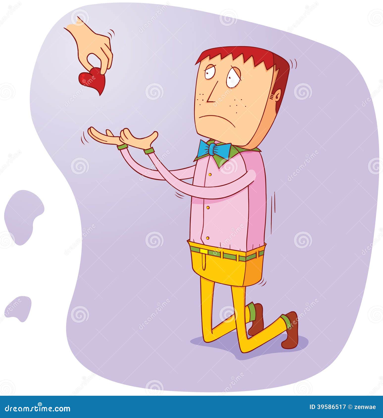 Begging for love stock vector. Illustration of giving - 39586517