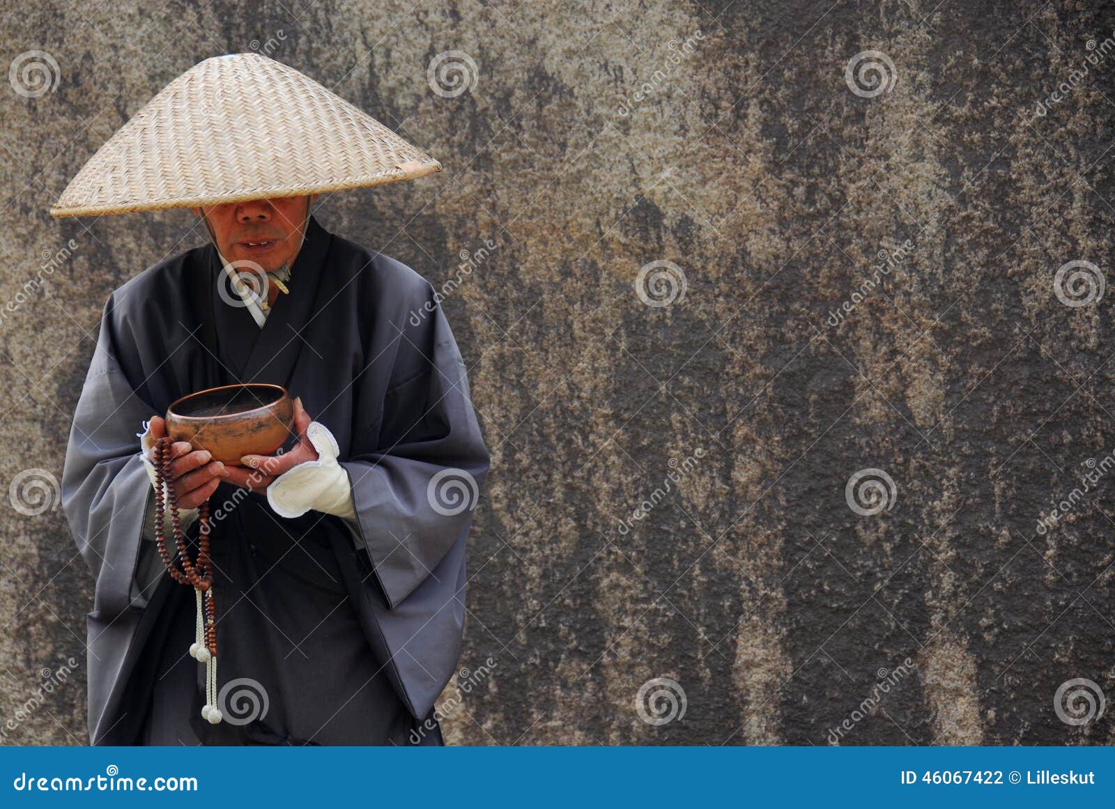 Begging monk editorial photography. Image of poverty - 46067422
