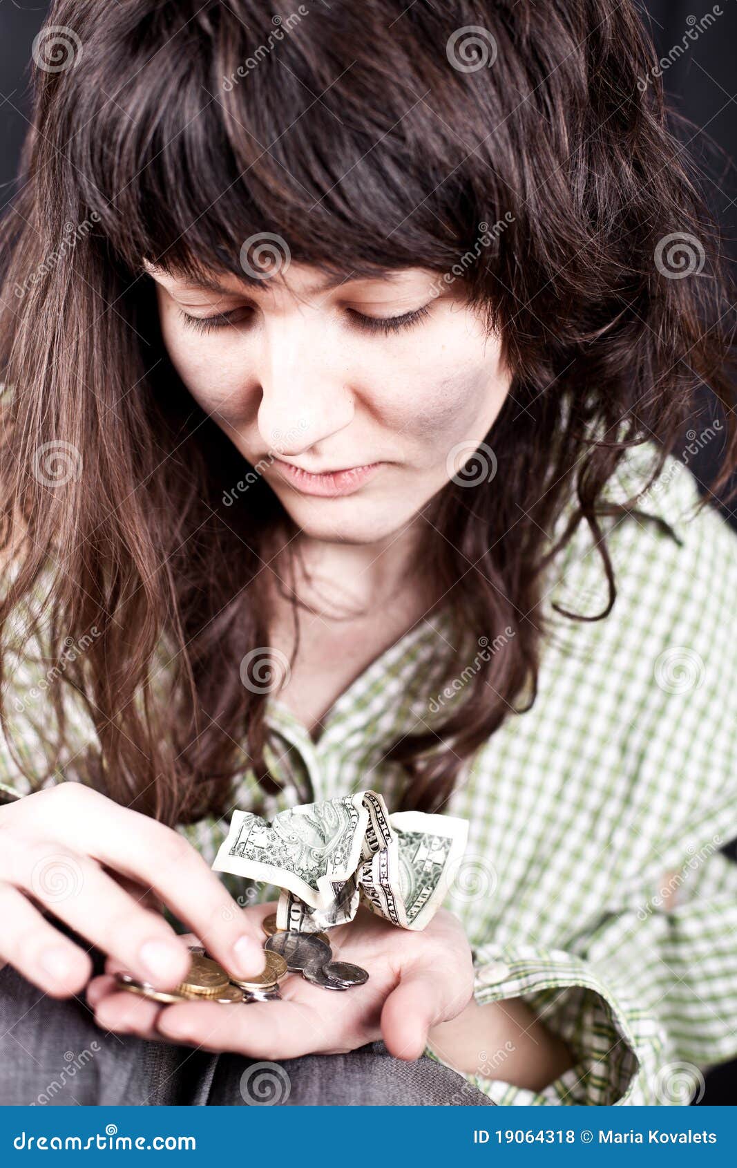 Begging young woman stock photo. Image of poor, adult - 19064318