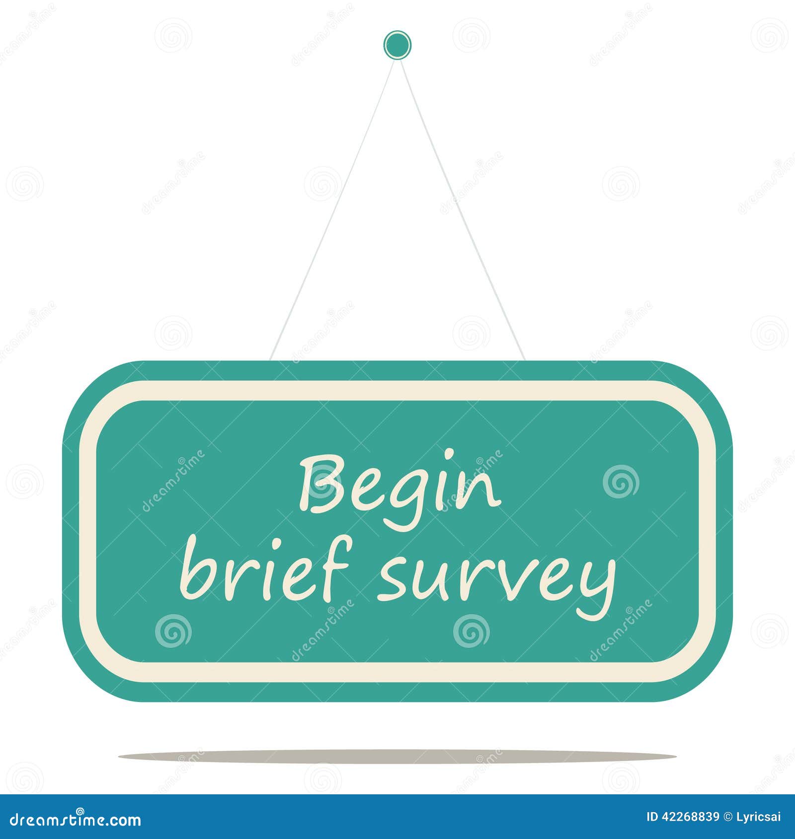 Begin brief survey stock vector. Illustration of concise - 42268839