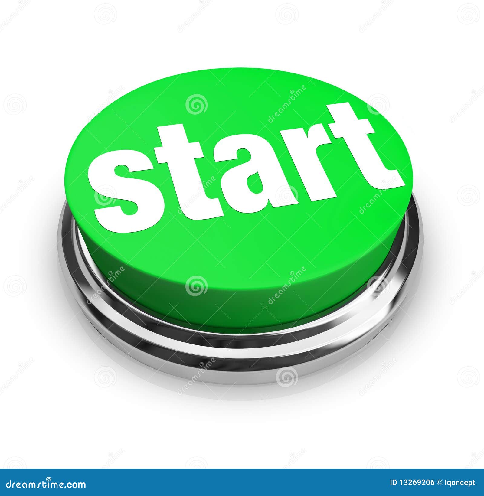 Begin - Groene Knoop stock illustratie. Illustration of start - 13269206