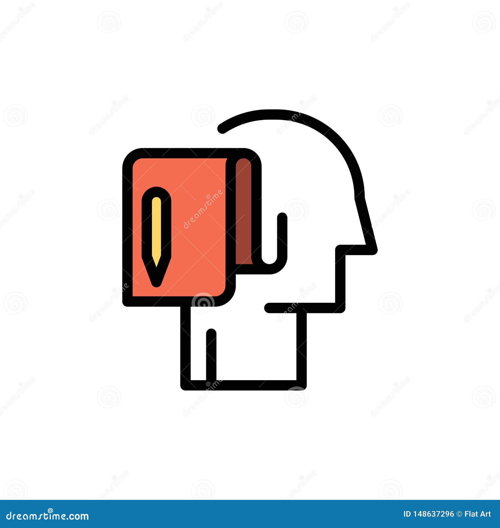 Begin, Start from Scratch, List, Note, Start Flat Color Icon. Vector ...