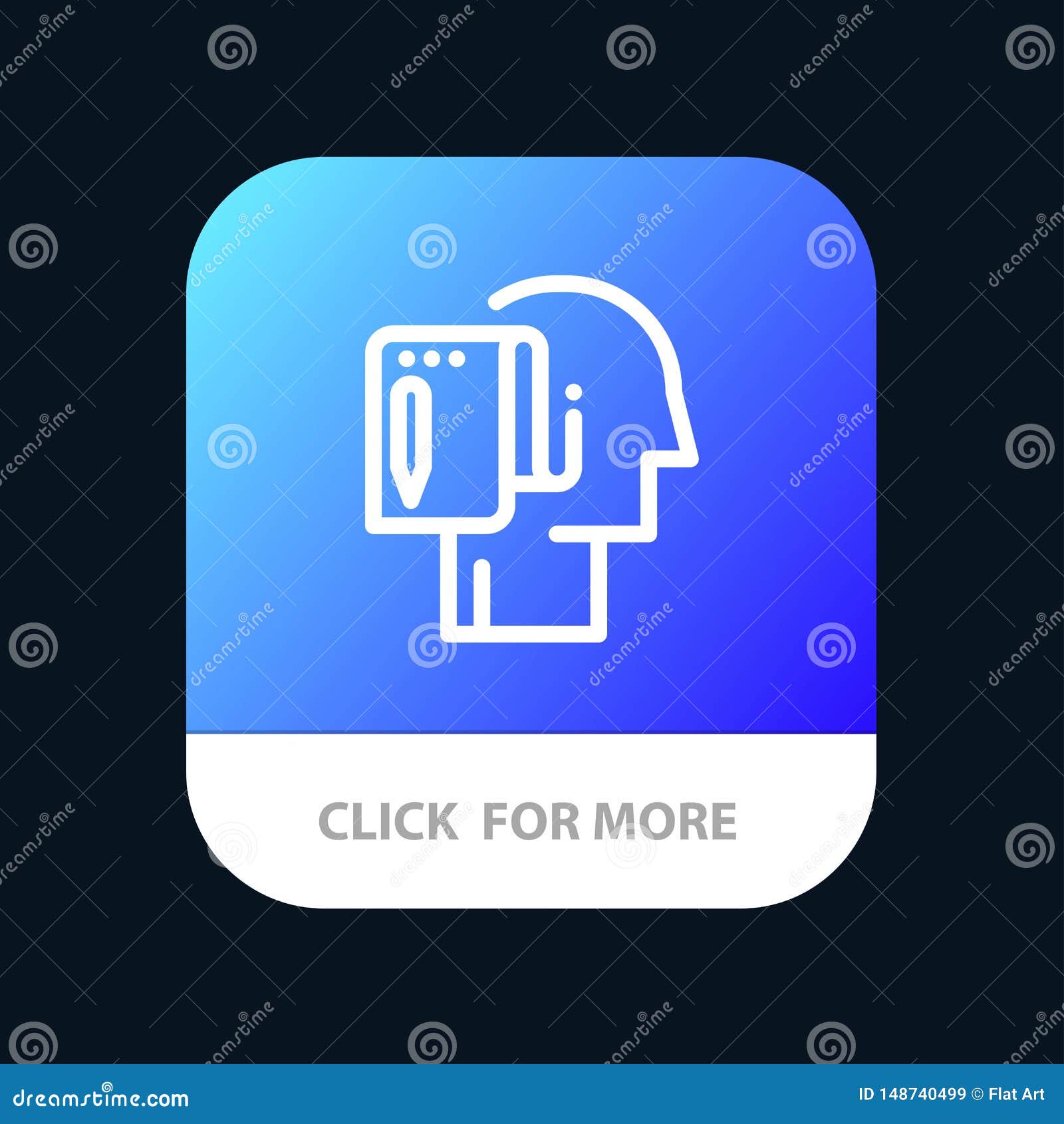 Begin, Start from Scratch, List, Note, Start Mobile App Button. Android ...