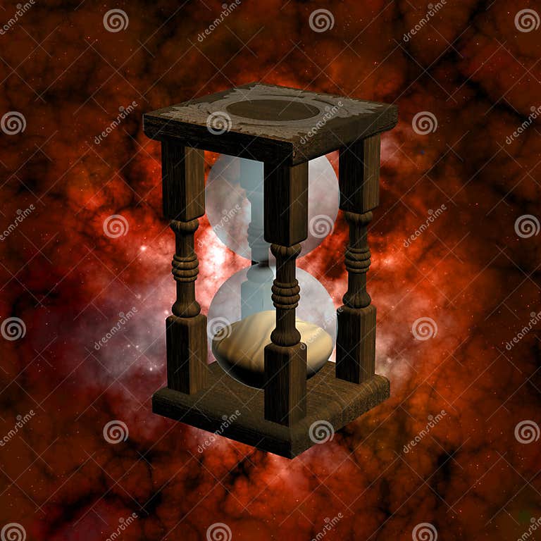 The Begining of Time - Sand Timer Stock Illustration - Illustration of ...
