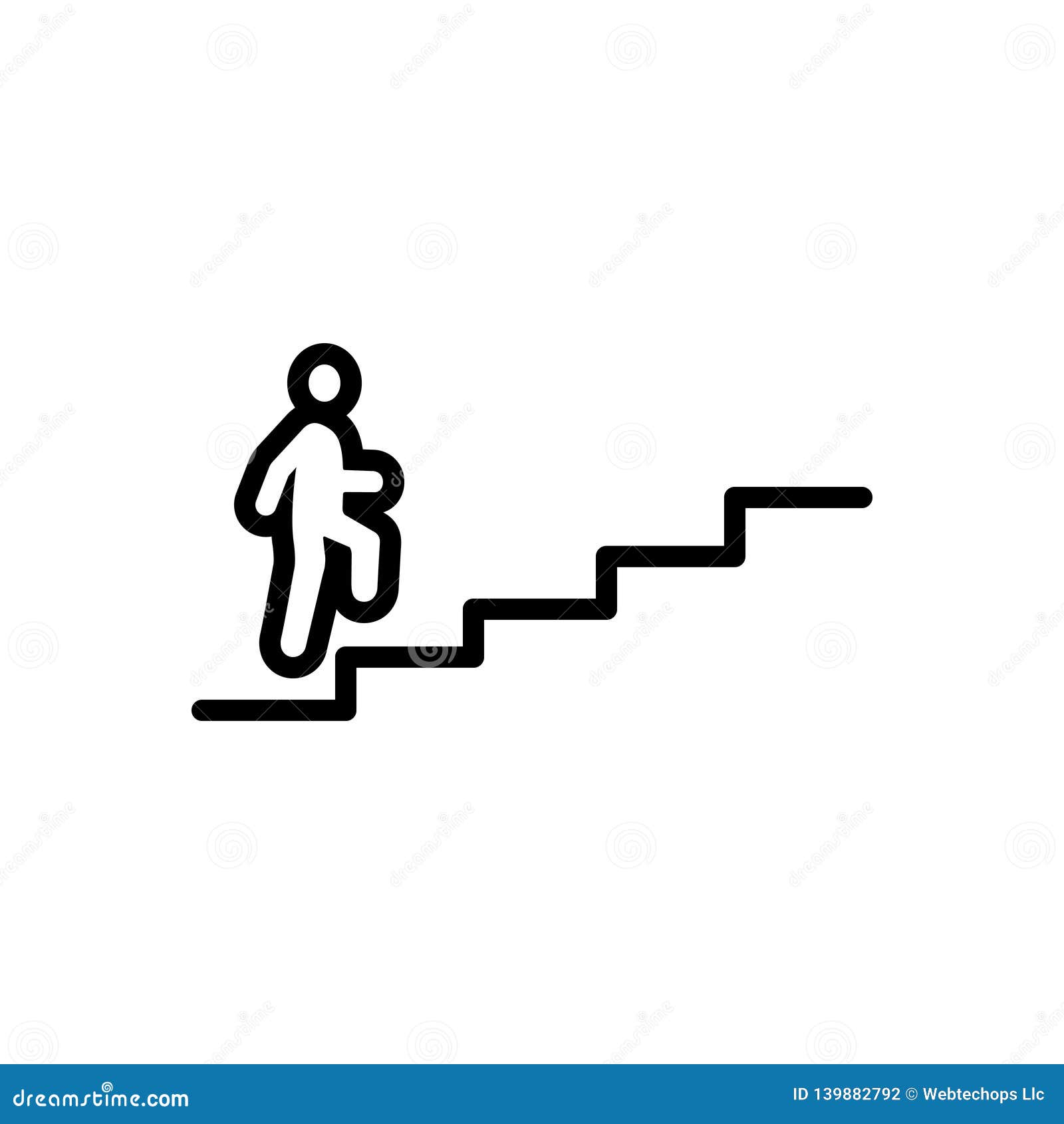 Black Line Icon for Beginner, Beginning and Start Stock Vector ...