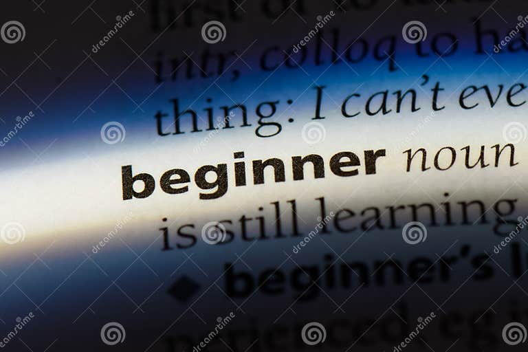 Beginner stock photo. Image of page, definition, writing - 114404694