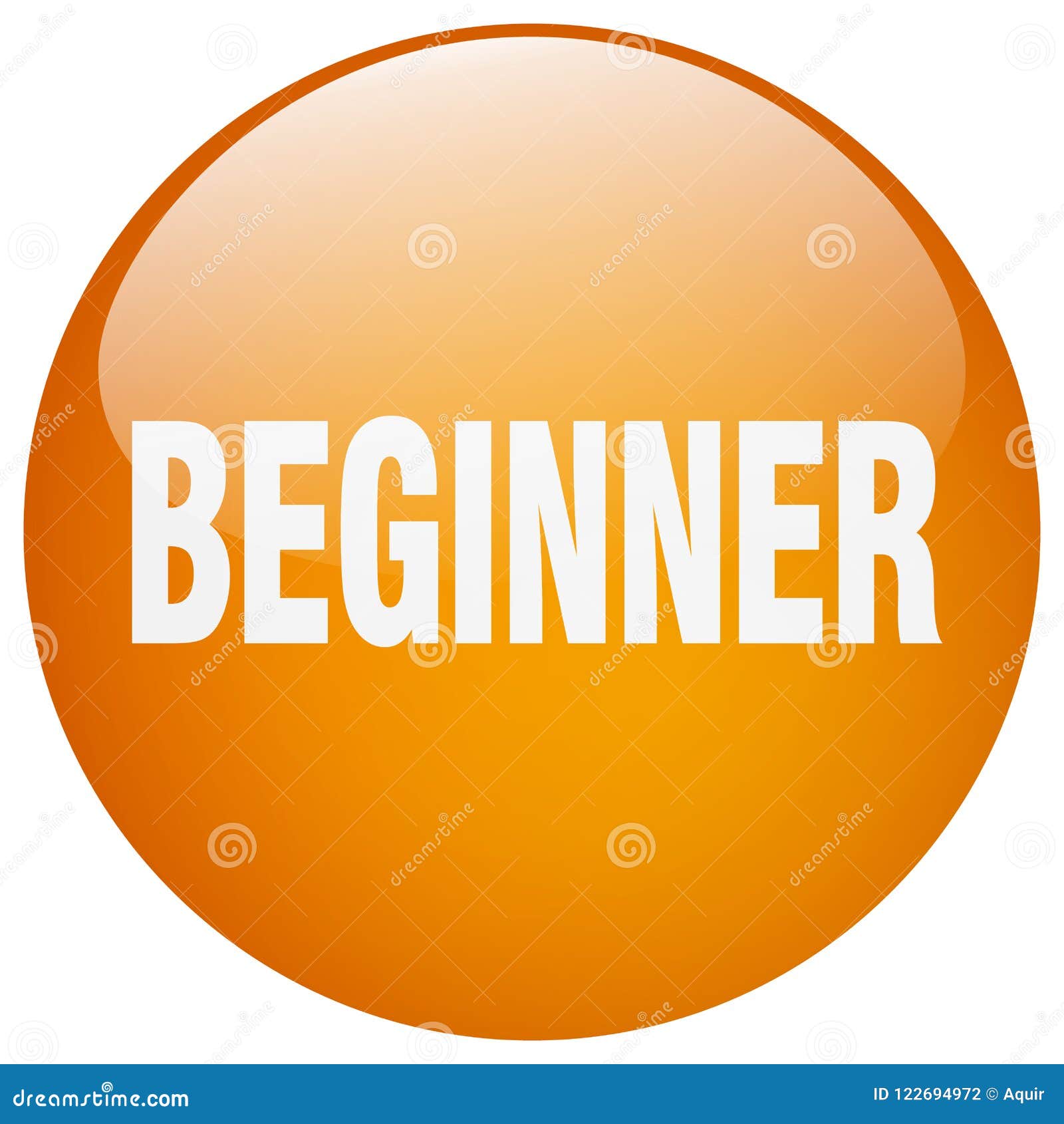 Beginner button stock vector. Illustration of beginner - 122694972