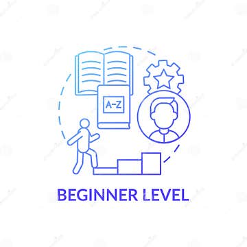 Beginner Level Concept Icon Stock Vector - Illustration of student ...