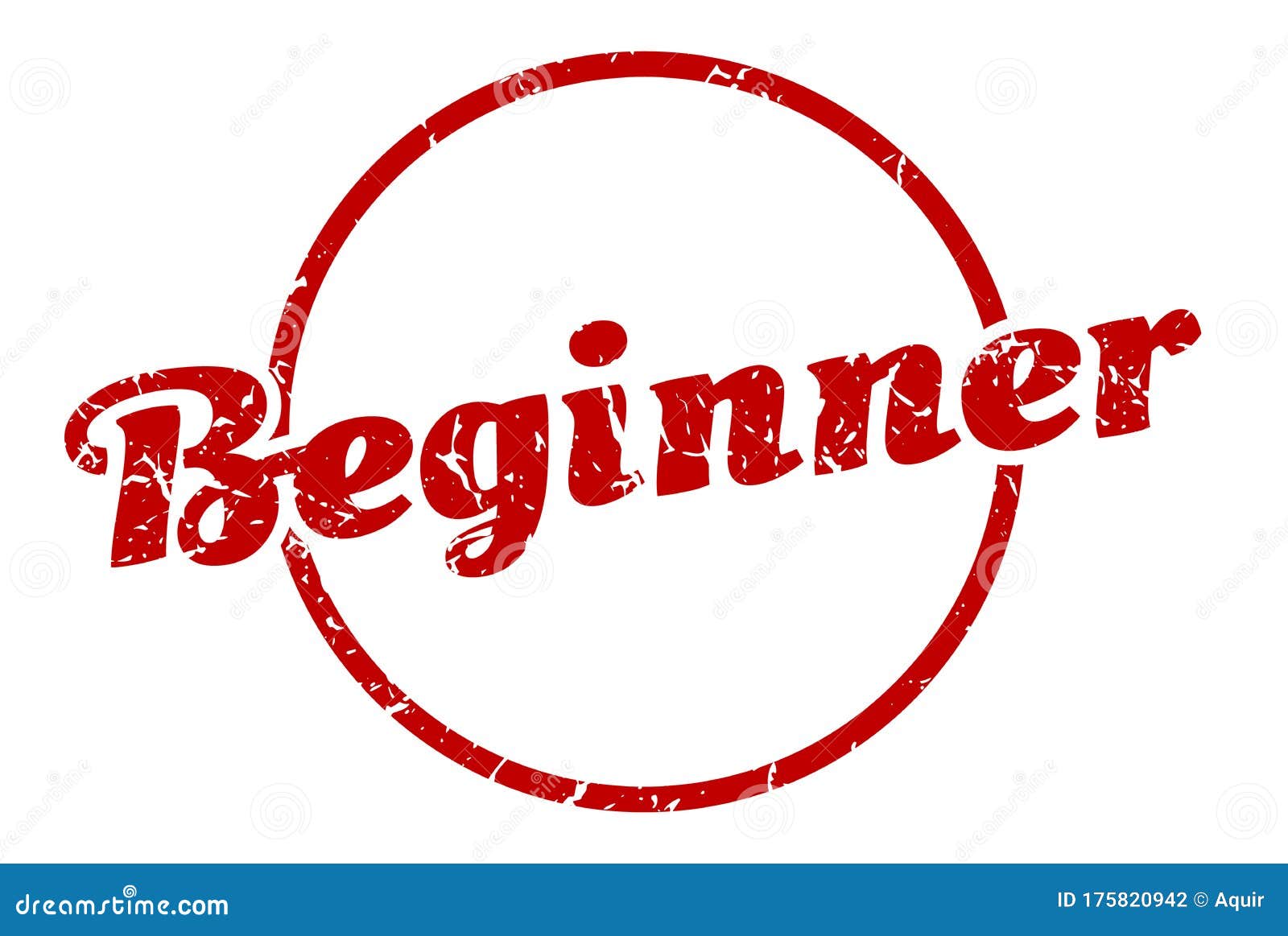 Beginner Sign. Beginner Round Vintage Stamp Stock Vector - Illustration ...