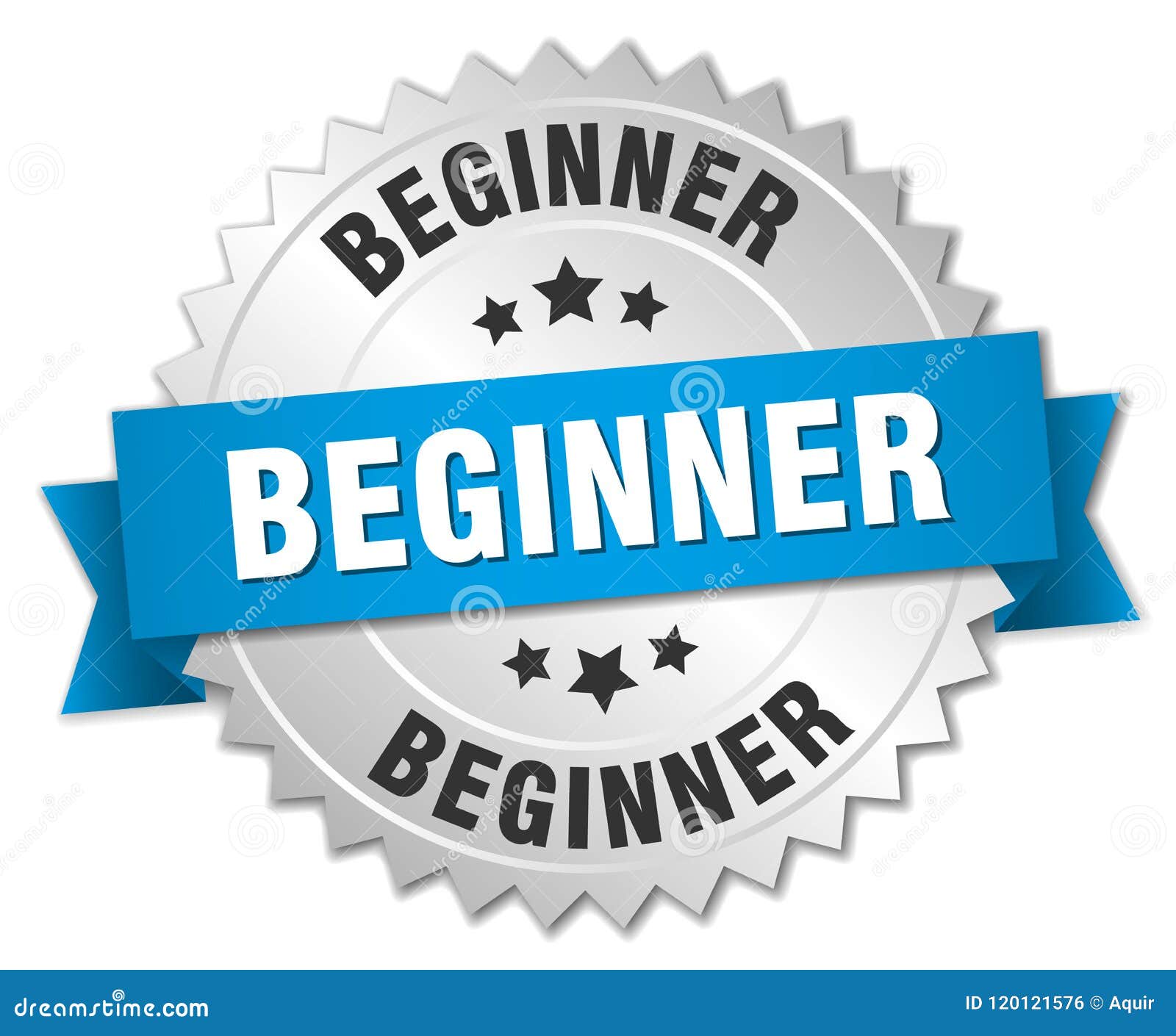 Beginner stock vector. Illustration of silver, metal - 120121576