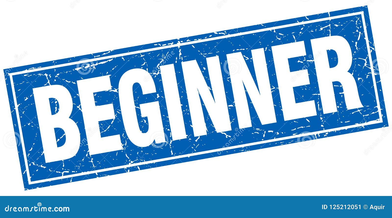 Beginner stamp stock vector. Illustration of banner - 125212051