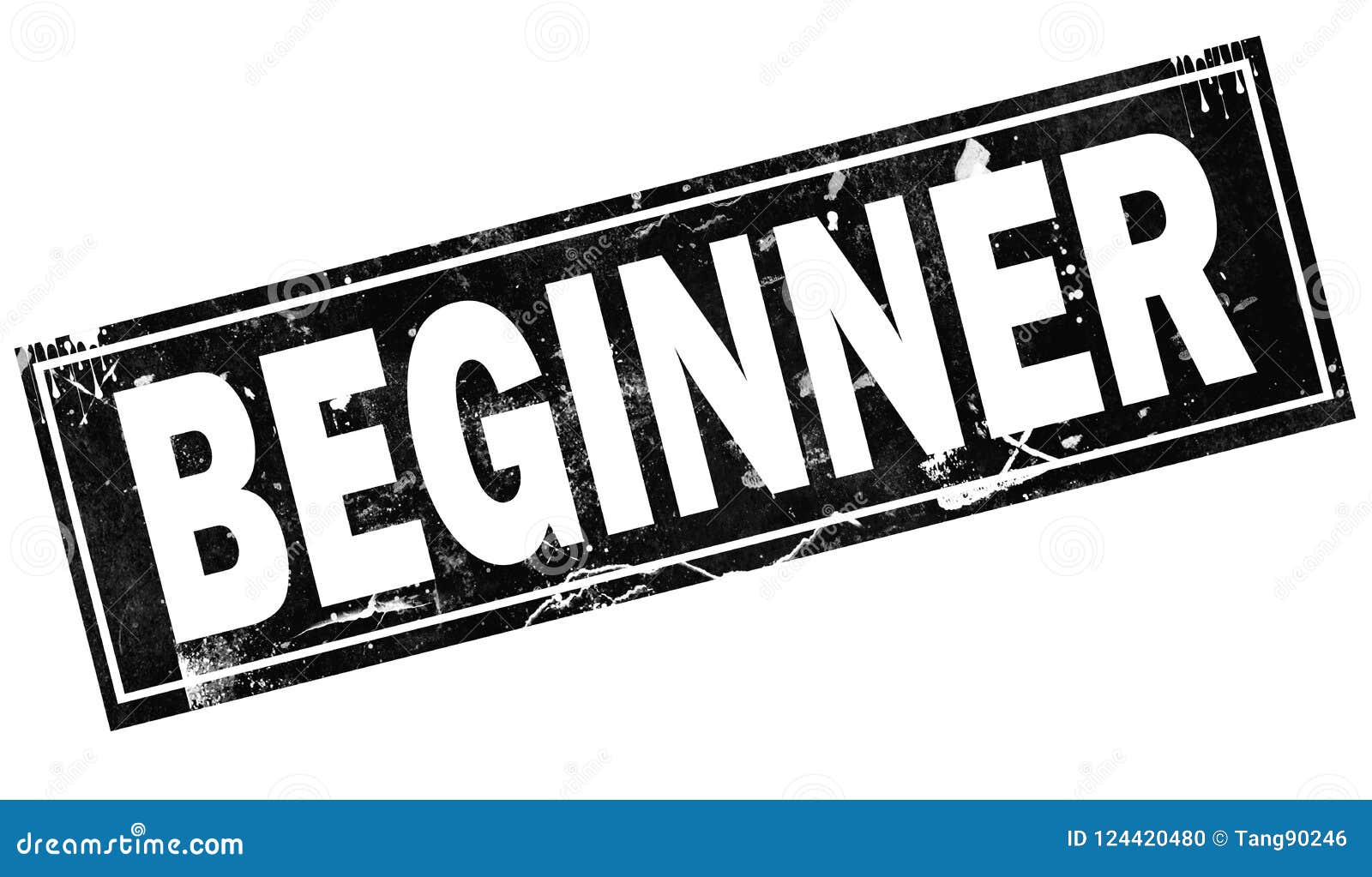 Beginner Word with in Black Frame Word Stock Illustration ...