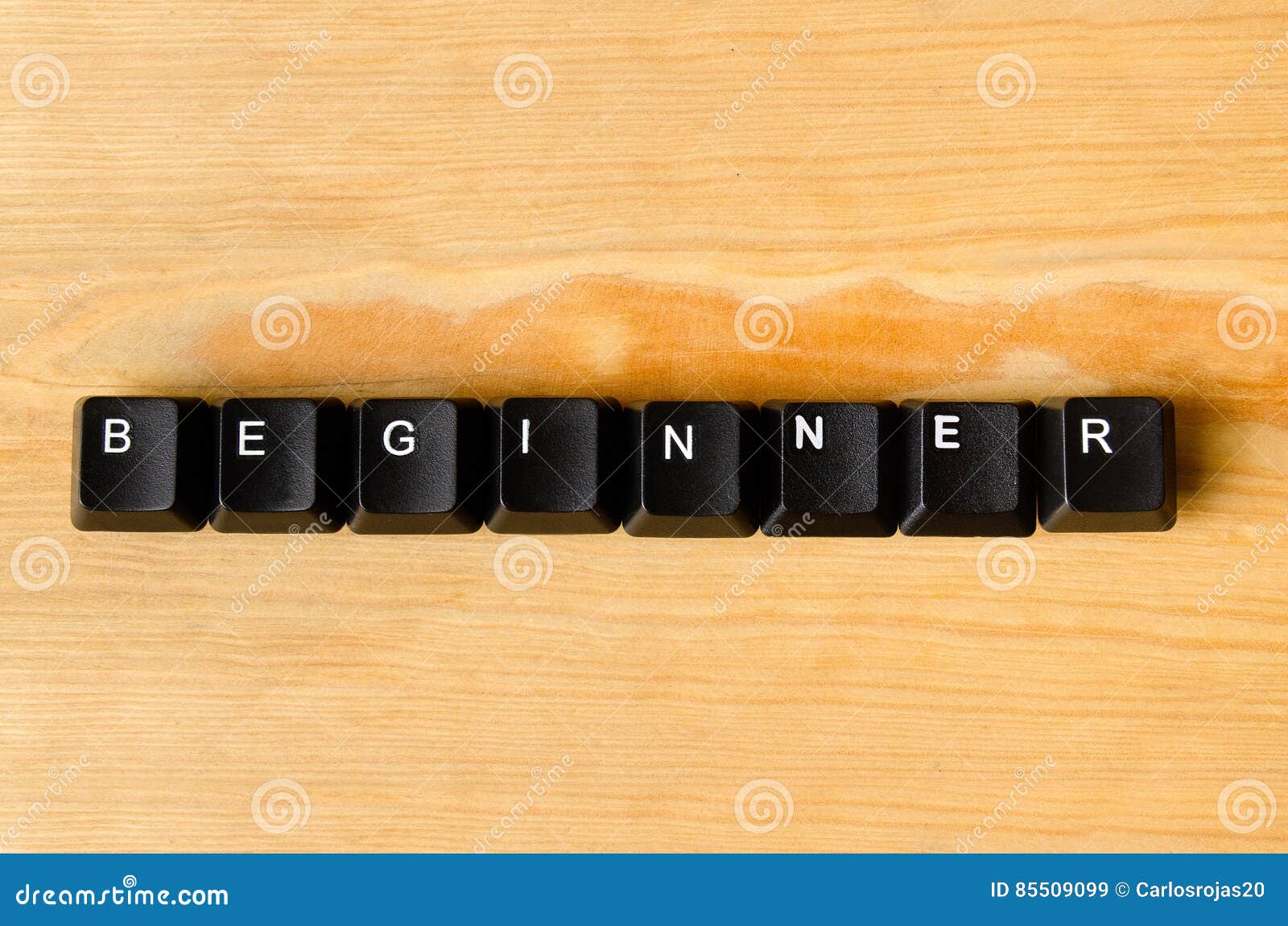 Beginner word stock image. Image of graphic, office, game - 85509099