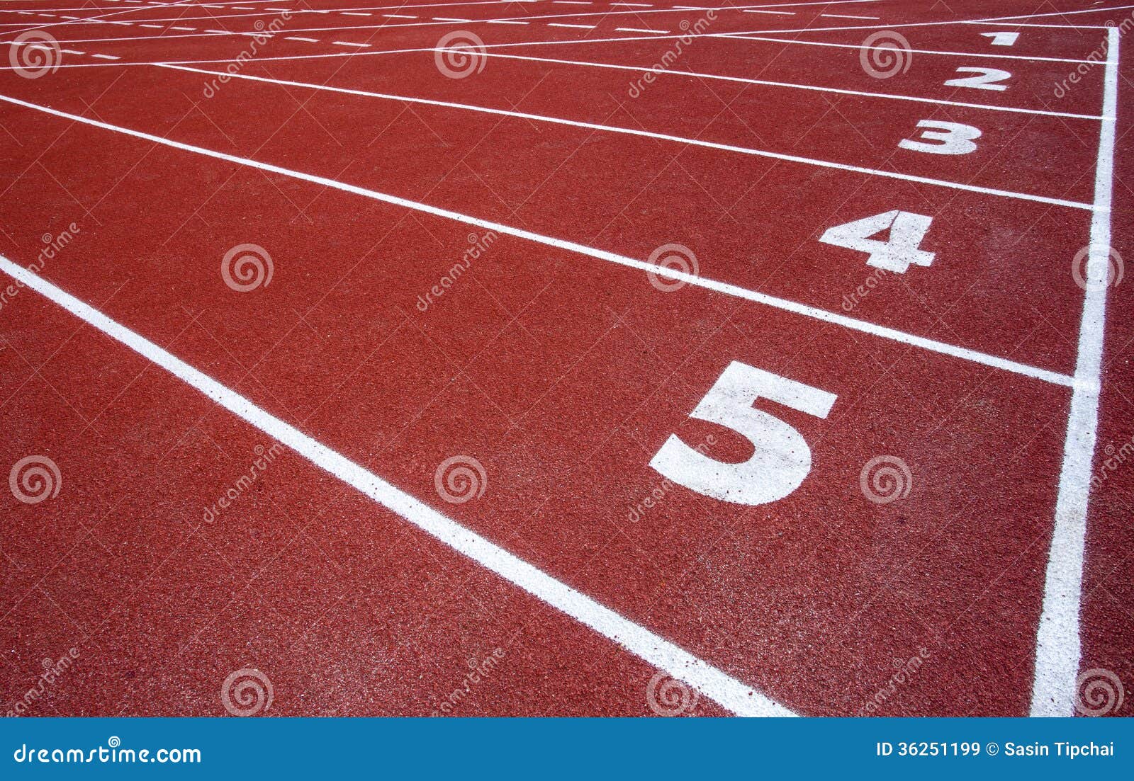 The Beginning of the Athletics Track Stock Image - Image of sport ...