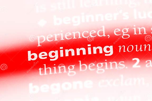 Beginning stock image. Image of definition, page, concept - 114413013