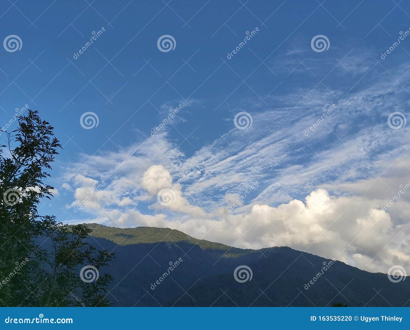 Beginning of the Day and Ending of the Day Sun Rays Falls on the Peak ...