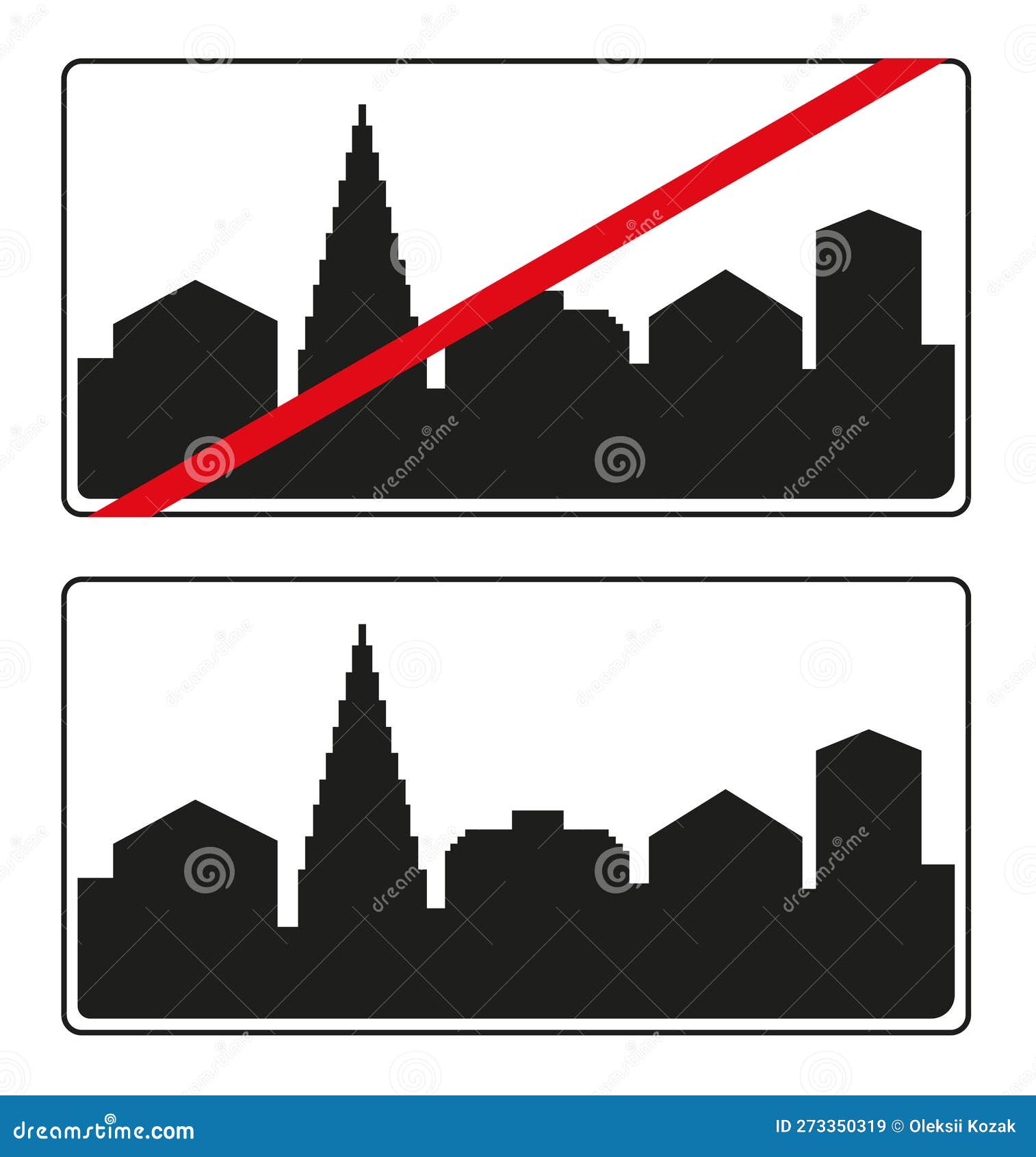 The Beginning and End of the Development of the Settlement Stock Vector ...
