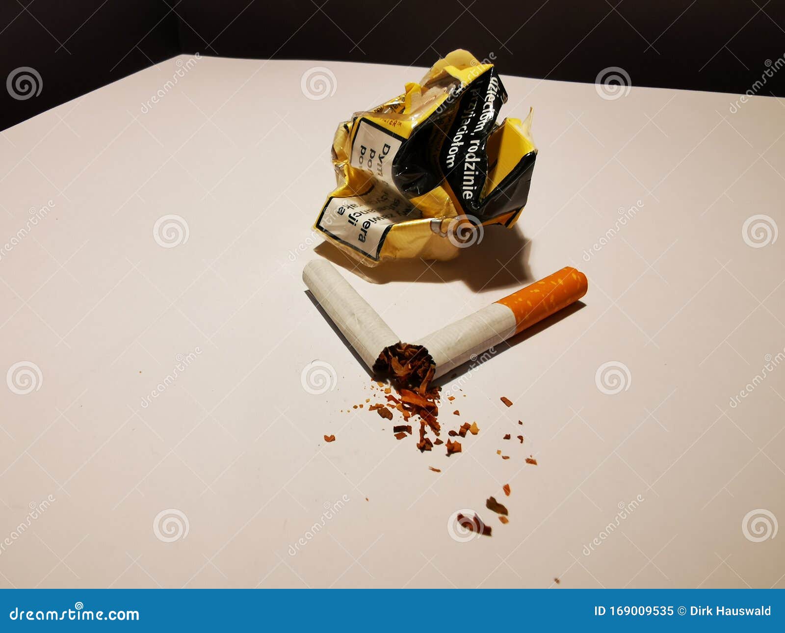 The Beginning of the End of Smoking Stock Image - Image of packet ...