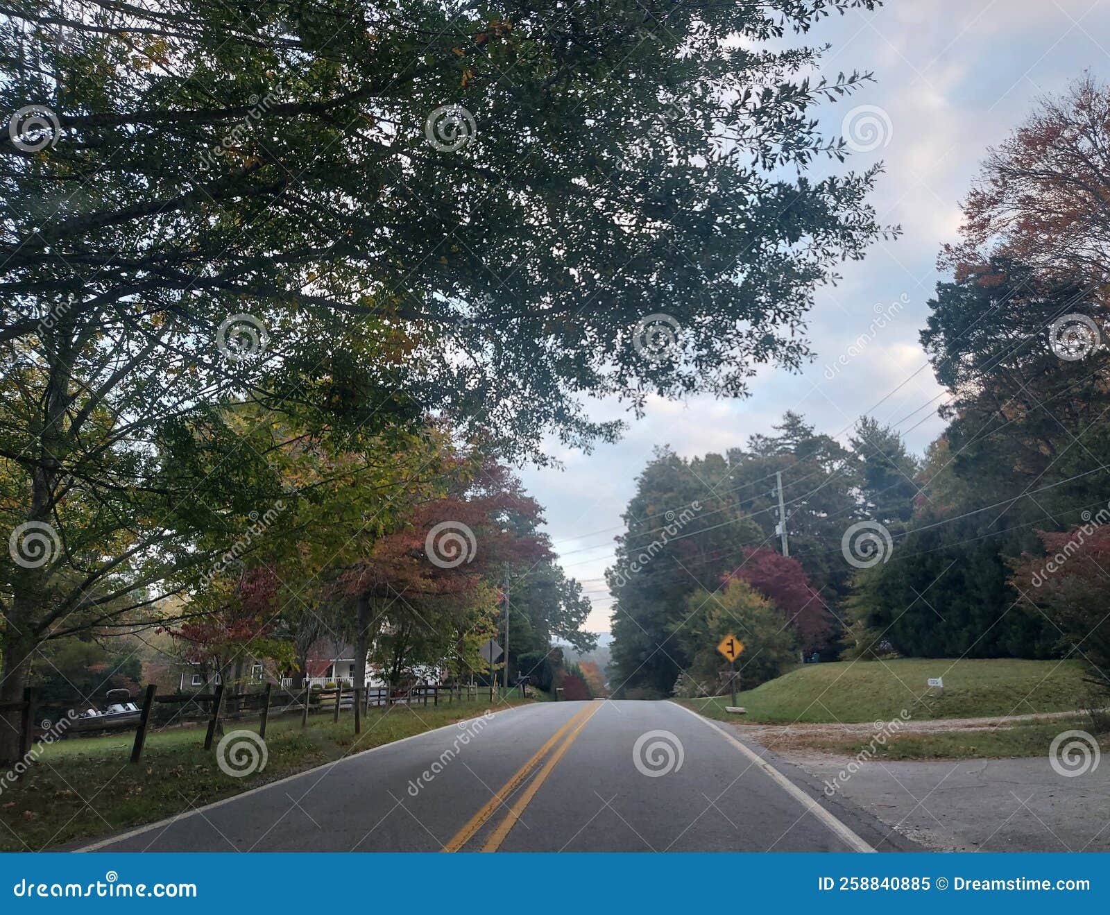 Beginning of Fall Driving Around the Mountains NC Stock Image - Image ...