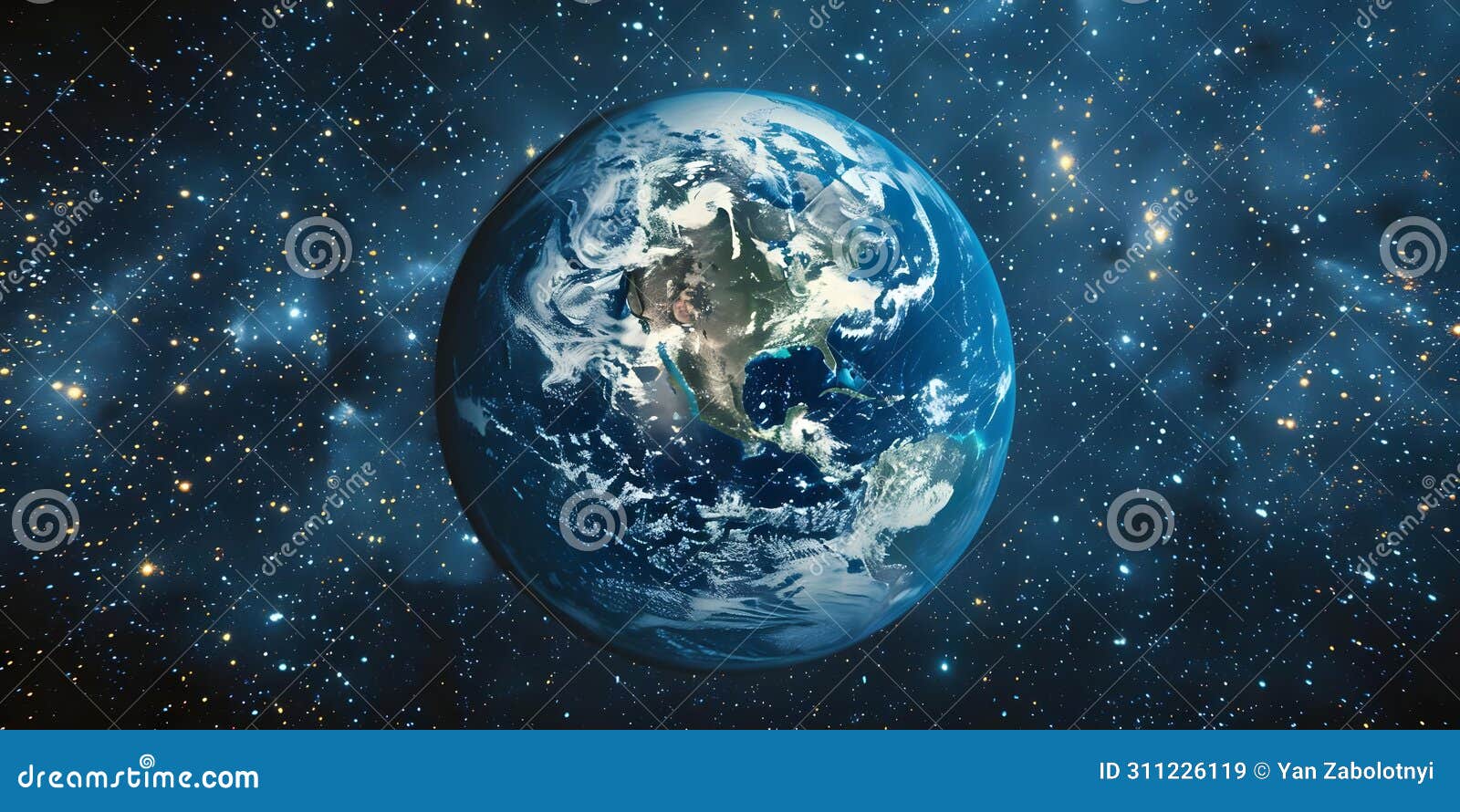 In the Beginning God Created the Heavens and the Earth Genesis. Concept ...