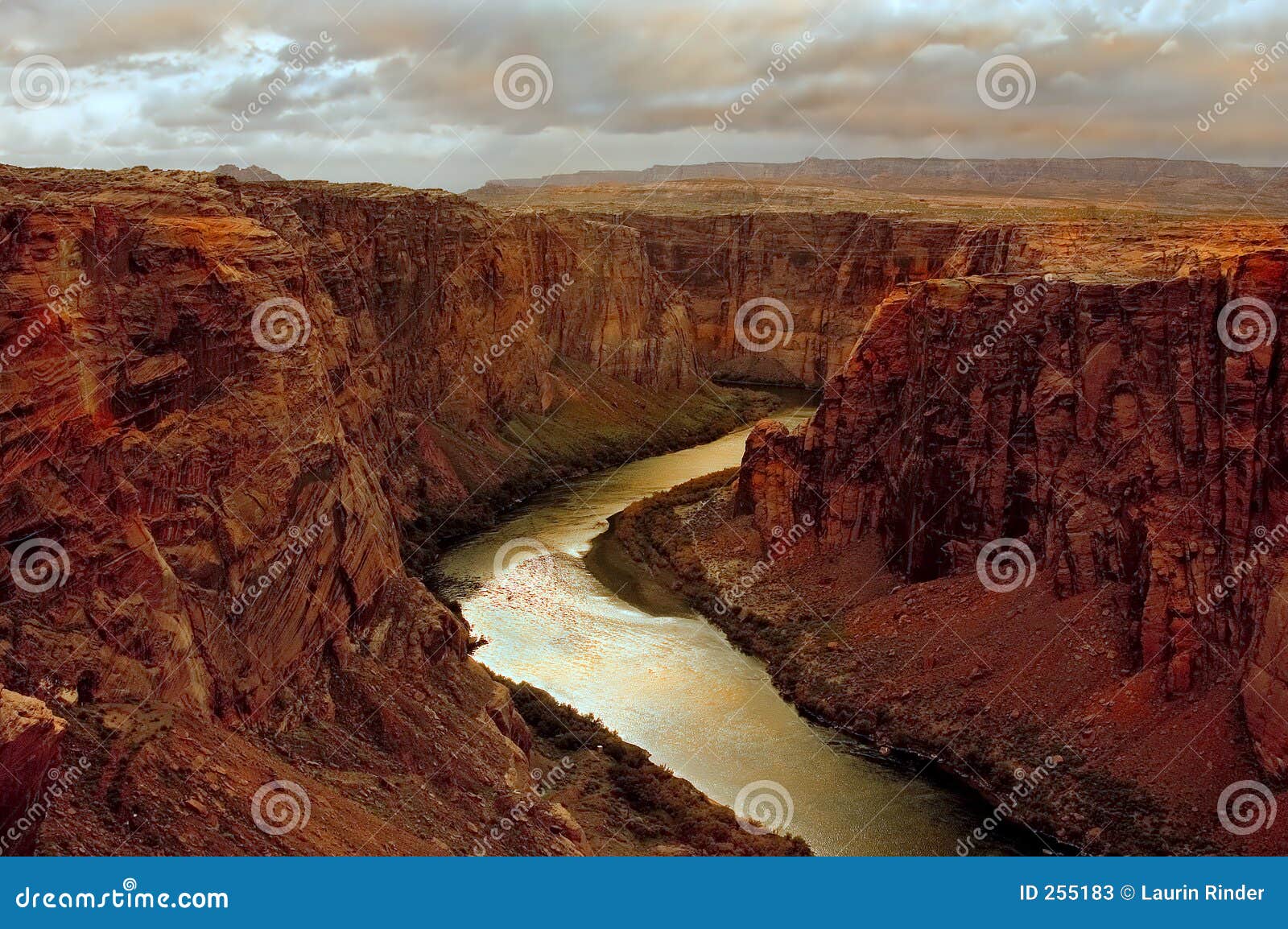 Beginning of Grand Canyon stock image. Image of peace, clouds - 255183