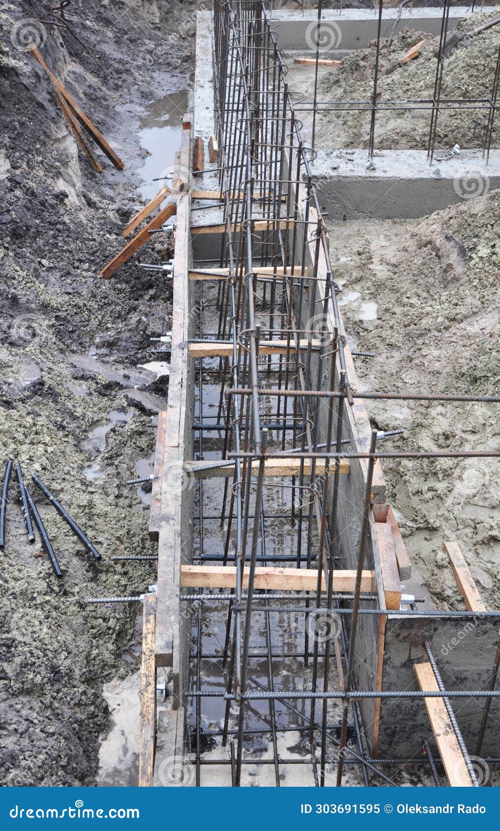 The Beginning of House Foundation Construction: Digging Deep Trenches ...