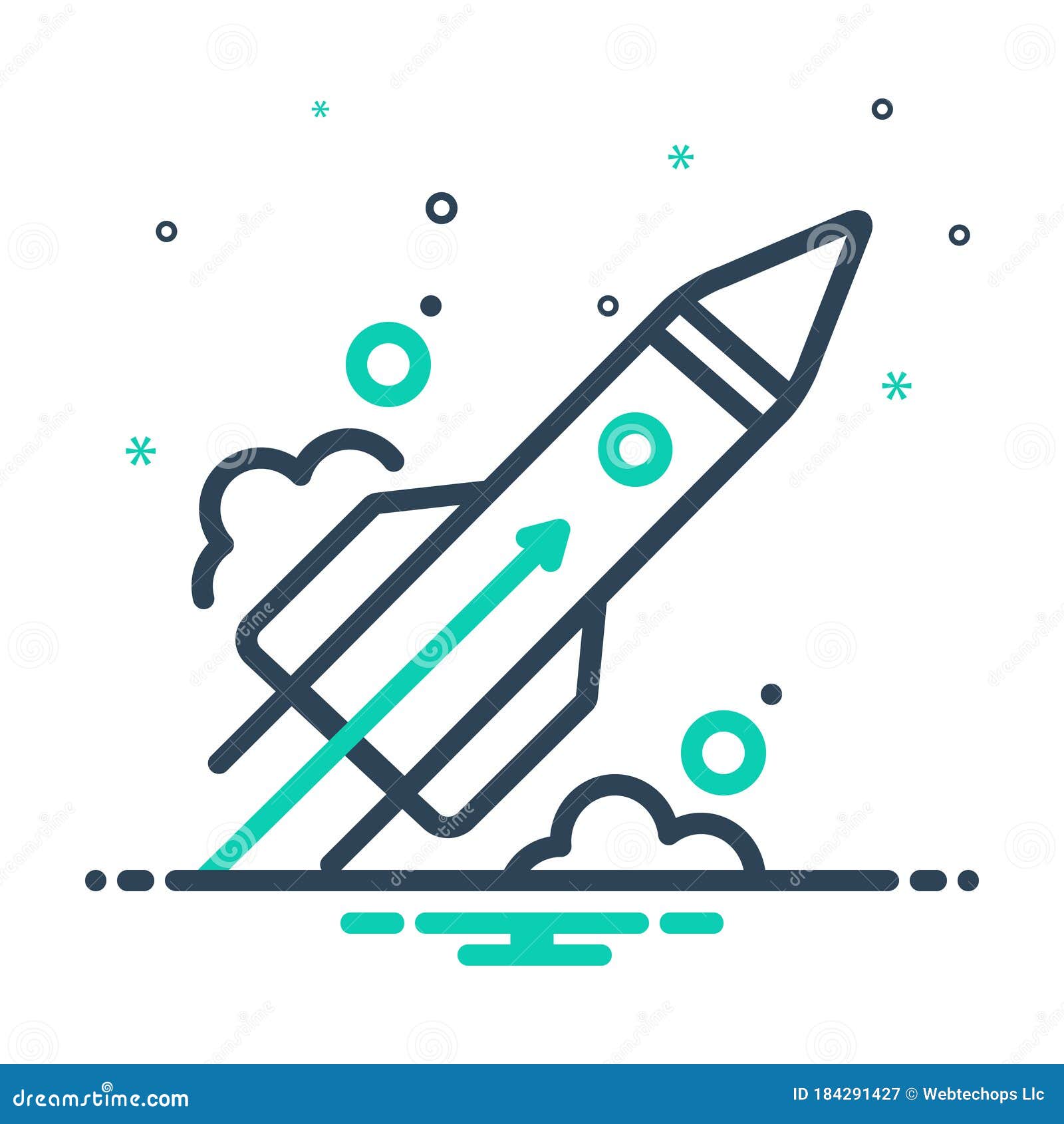 Mix Icon for Beginning, Inception and Kickoff Stock Vector ...