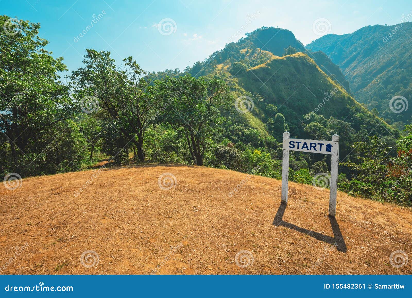The Beginning of the Journey Stock Image - Image of peak, nature: 155482361