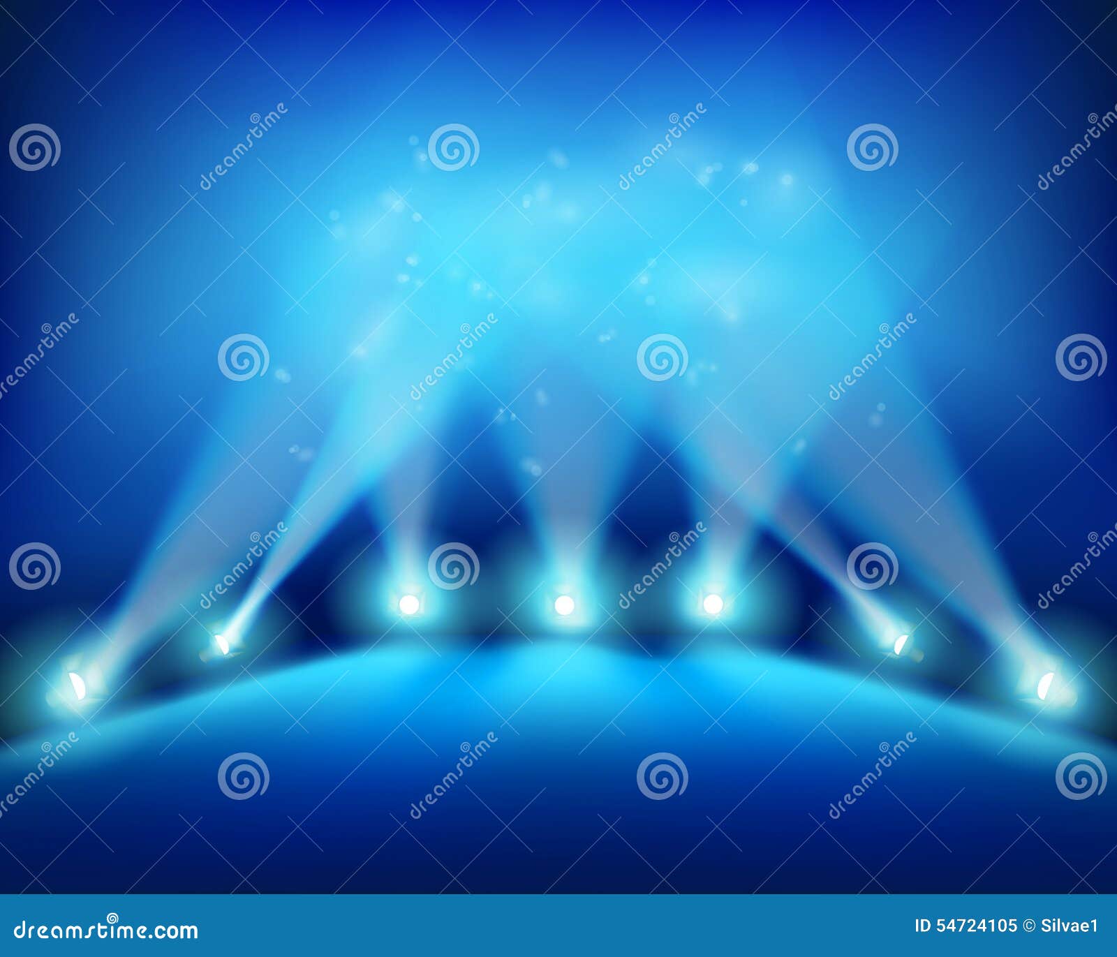 Beginning of the Performance. Vector Illustration. Stock Vector ...