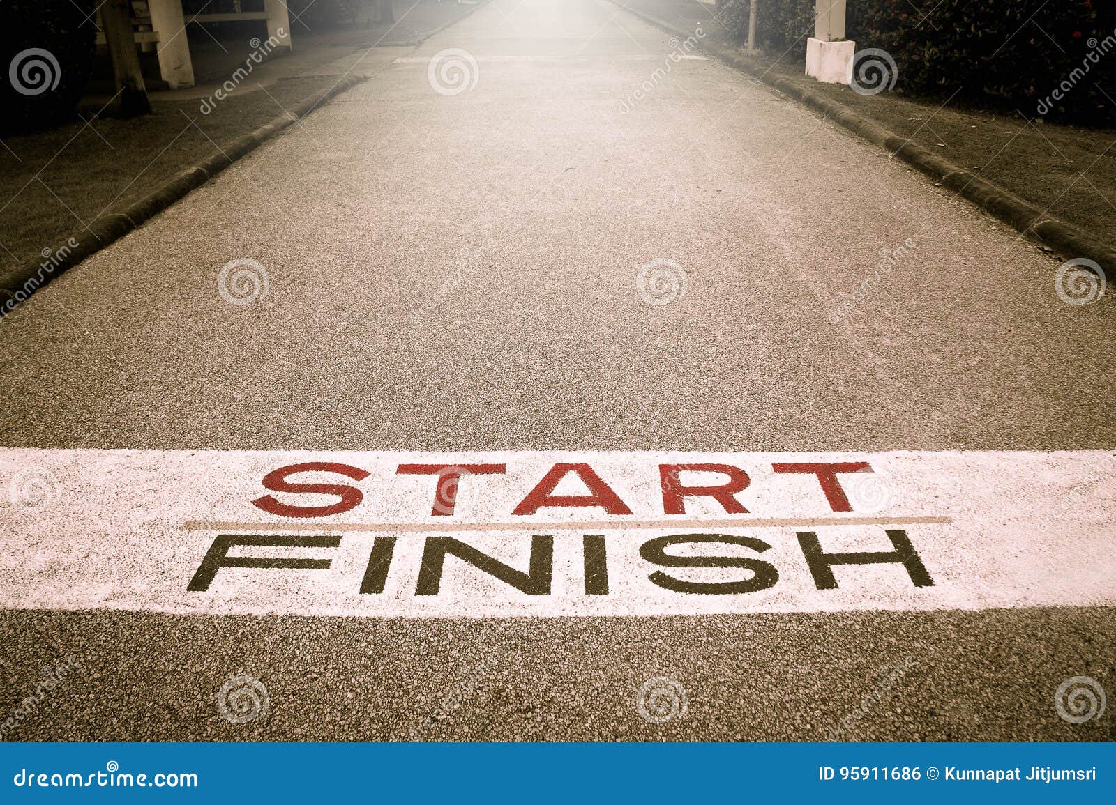 Beginning Road of Victory Path , Start of the Victory Line , the Stock ...