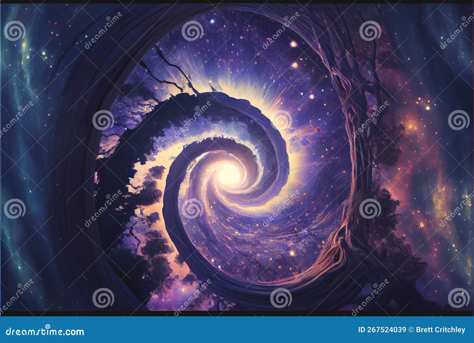 Beginning of Time and Everything Big Bang Concept Stock Image - Image ...