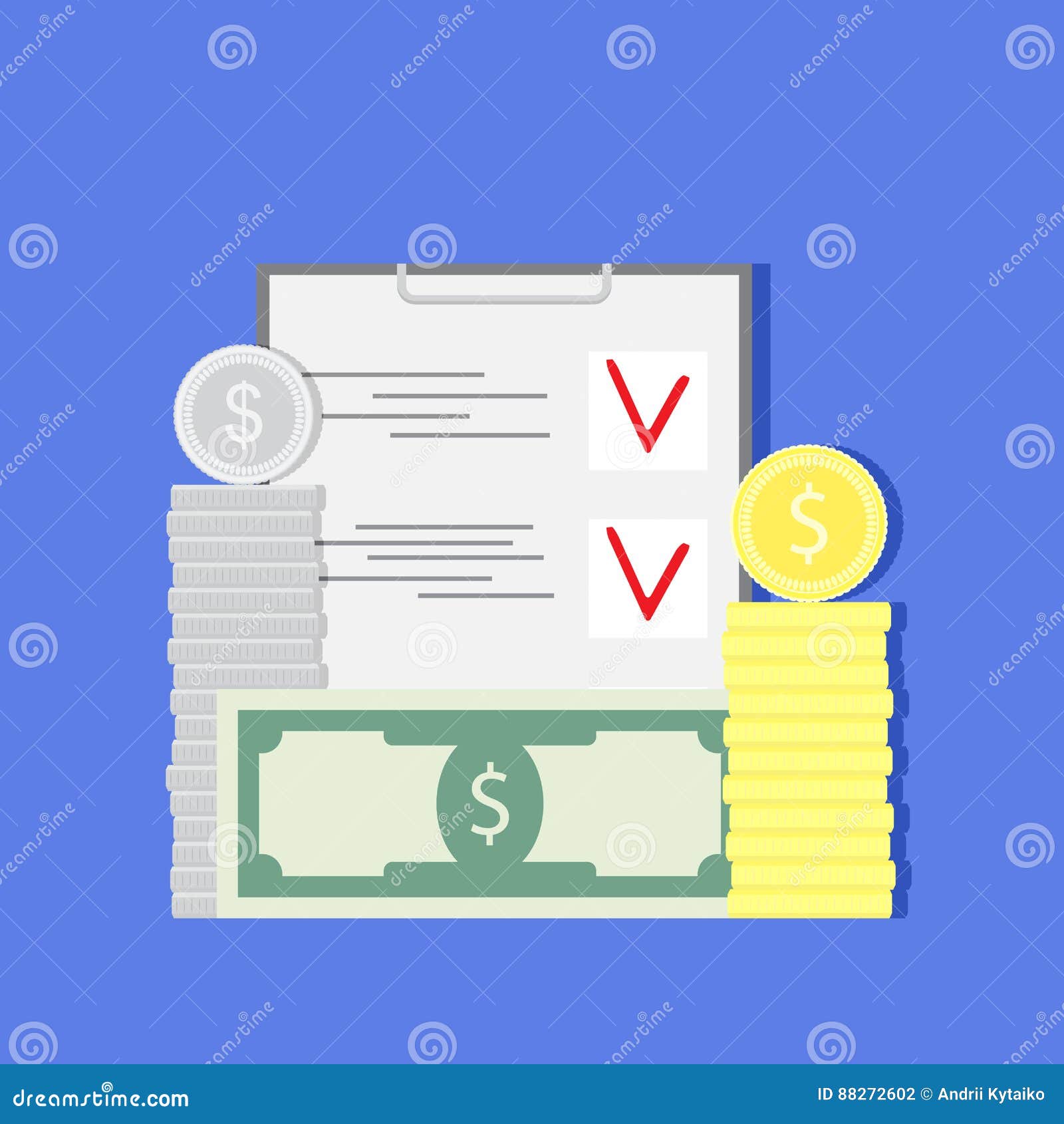 Begroting planningsvector vector illustratie. Illustration of creatief ...