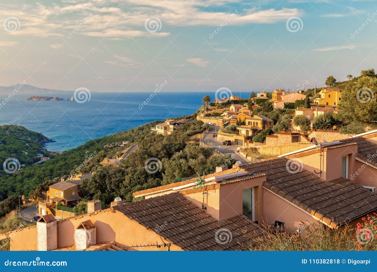 Begur with Castle, a Typical Spanish Town in Catalonia, Spain Stock ...