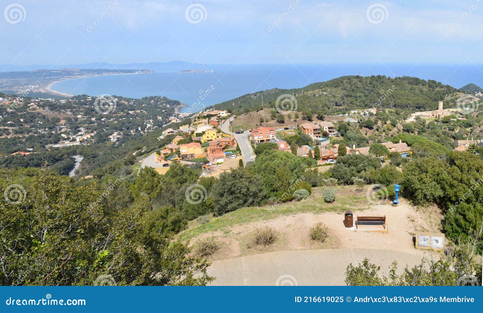 Begur, Costa Brava Catalonia Stock Image - Image of trees, city: 216619025