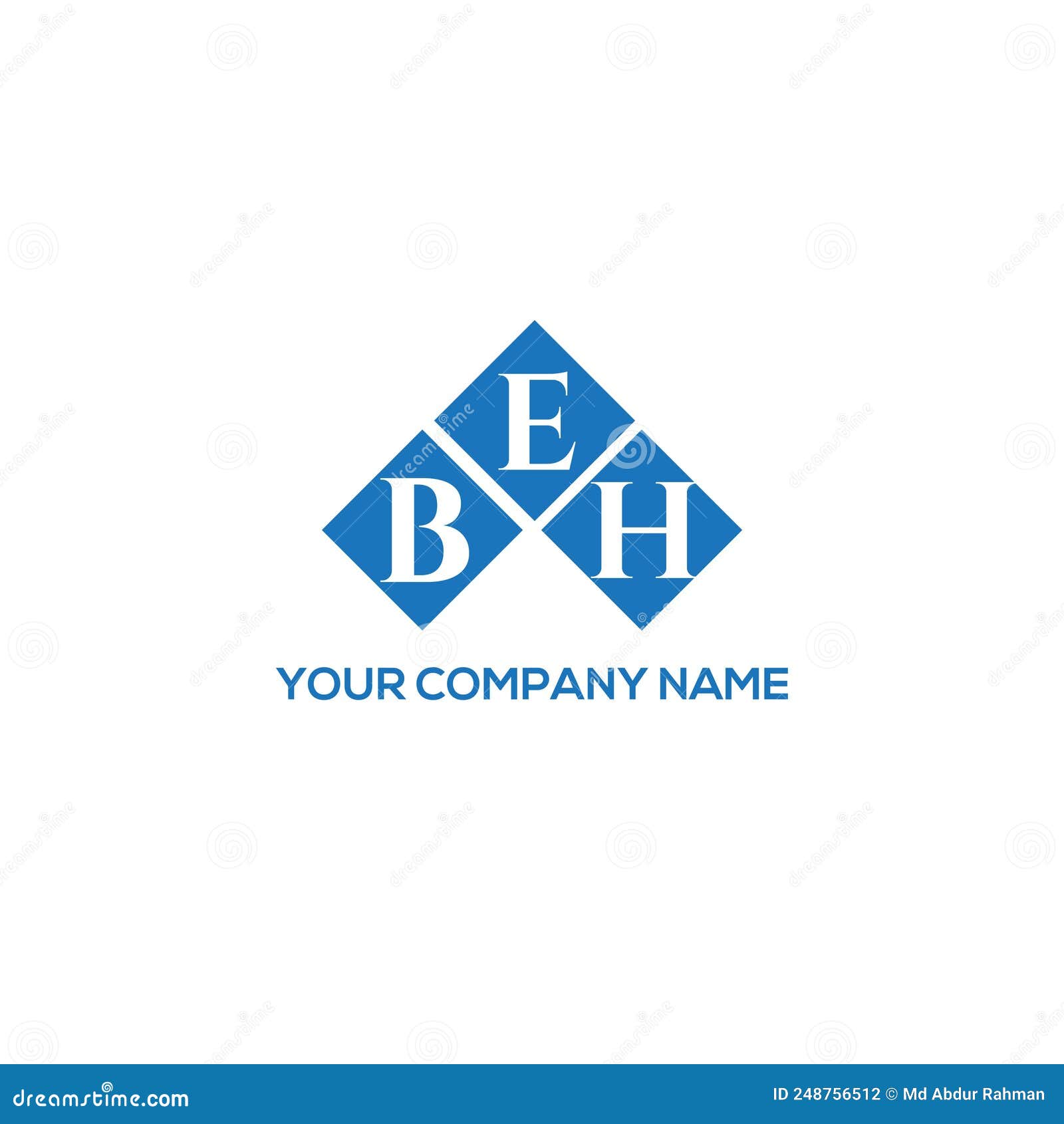 BEH Letter Logo Design on BLACK Background. BEH Creative Initials ...