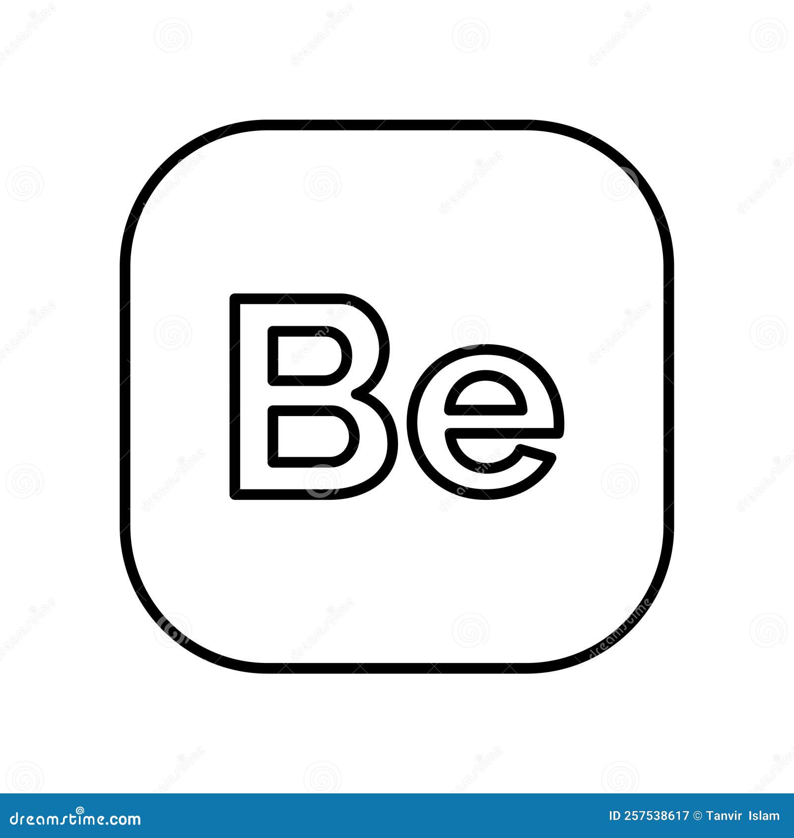 Behance Icon Logo Vector Illustration | CartoonDealer.com #225149192