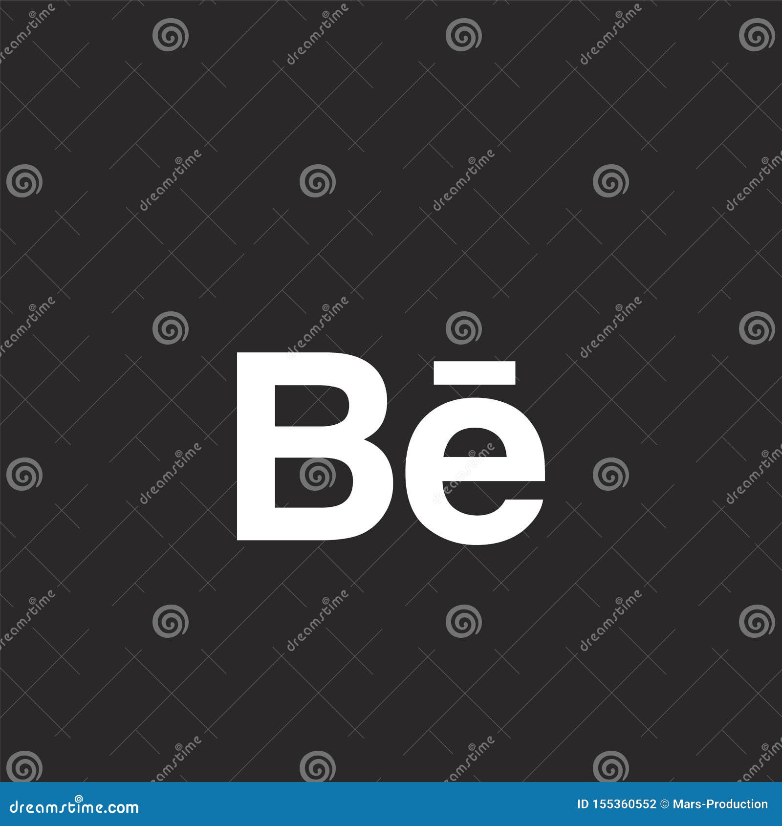 Behance Icon. Filled Behance Icon for Website Design and Mobile, App ...