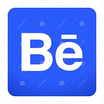 Behance icon vector editorial image. Illustration of background - 134387280