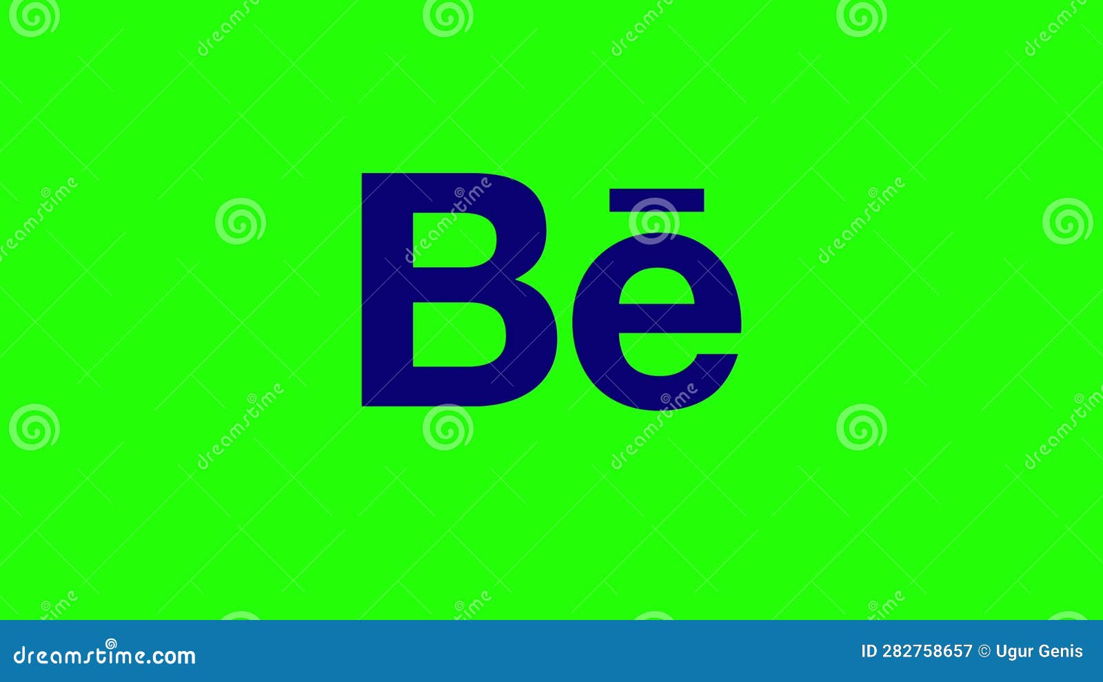 Behance Logo Picture on a Green Background Stock Video - Video of ...