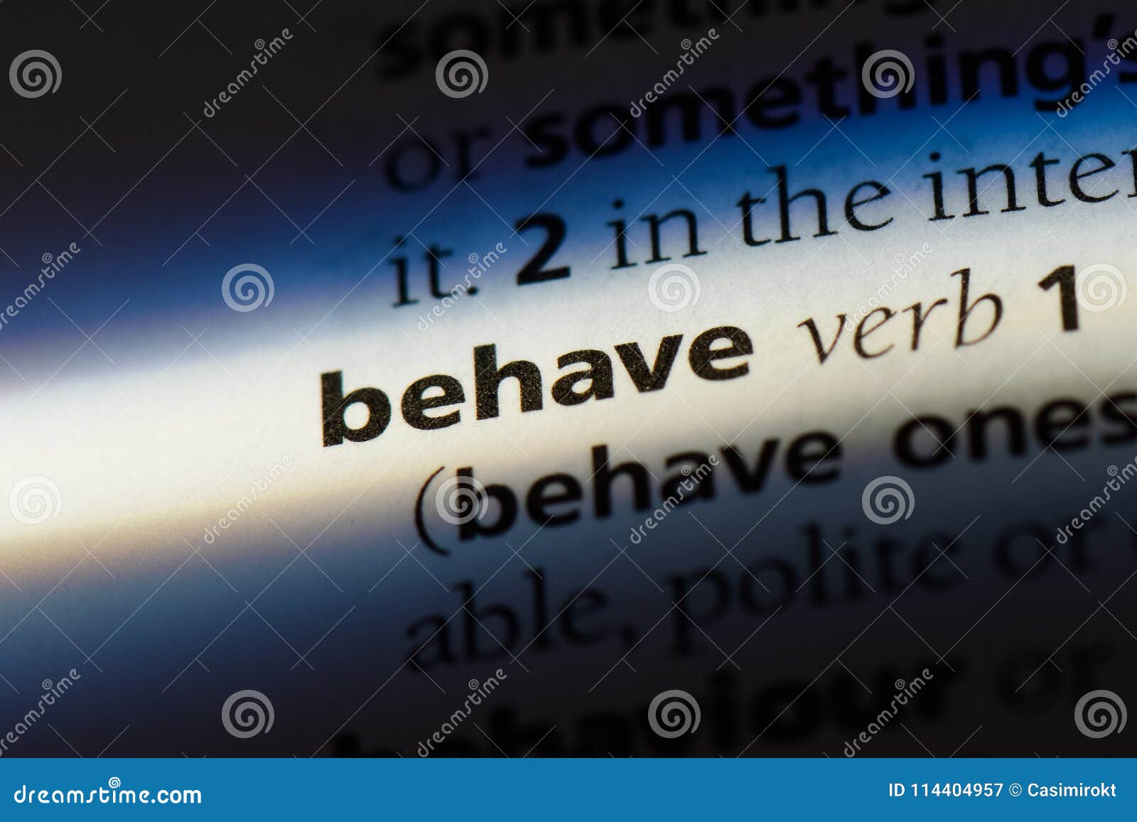 Behave stock image. Image of macro, info, word, writing - 114404957