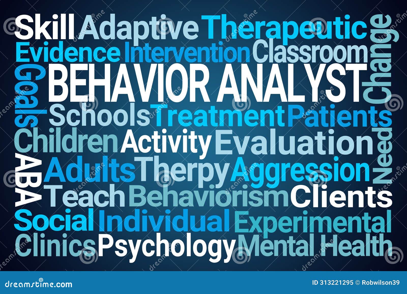 Behavior Analyst Word Cloud Stock Illustration - Illustration of ...