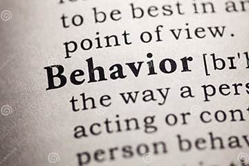 Definition of the Word Behavior Stock Image - Image of text, behavior ...