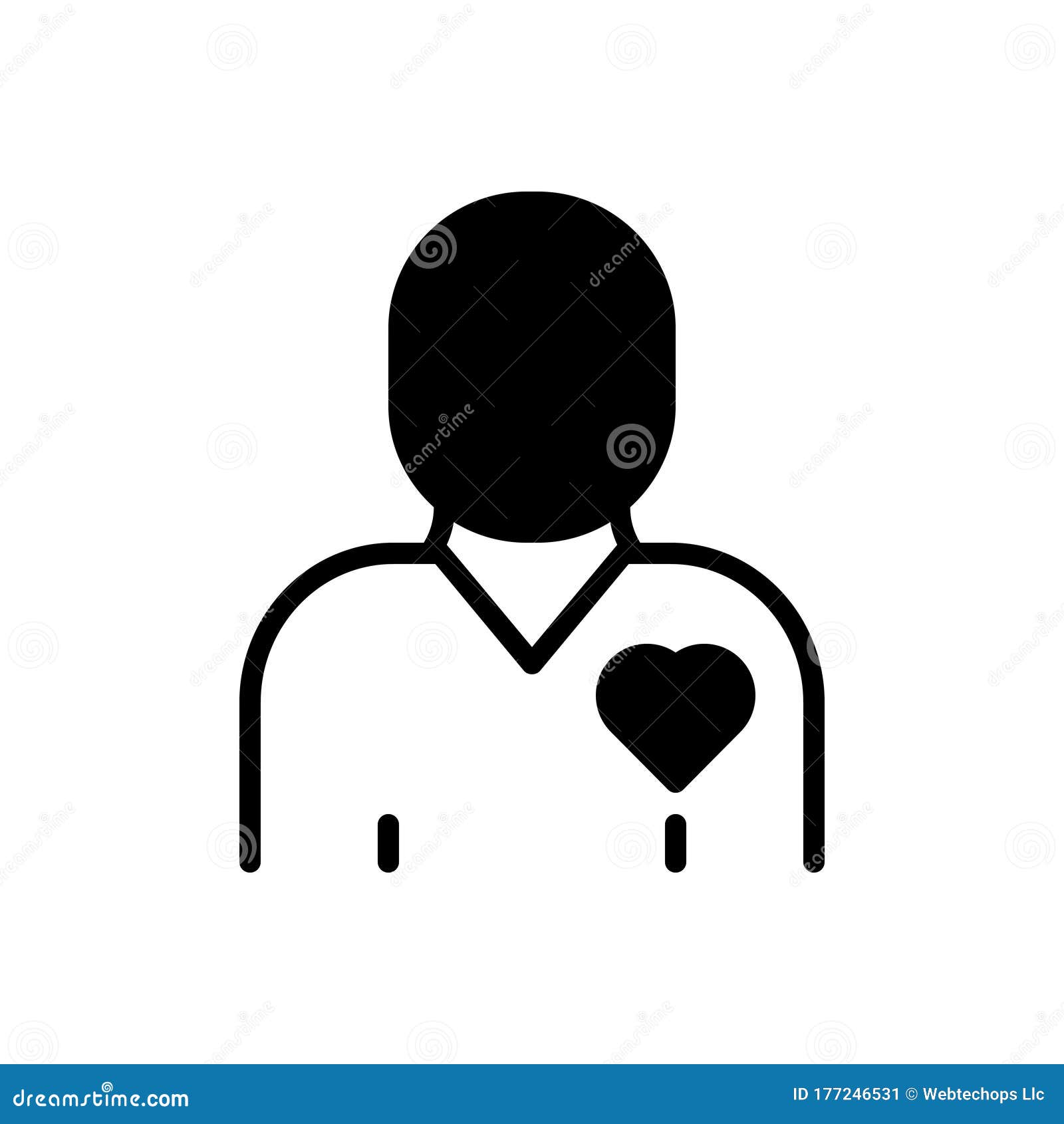 Black Solid Icon for Behavior, Conduct and Deportment Stock Vector ...